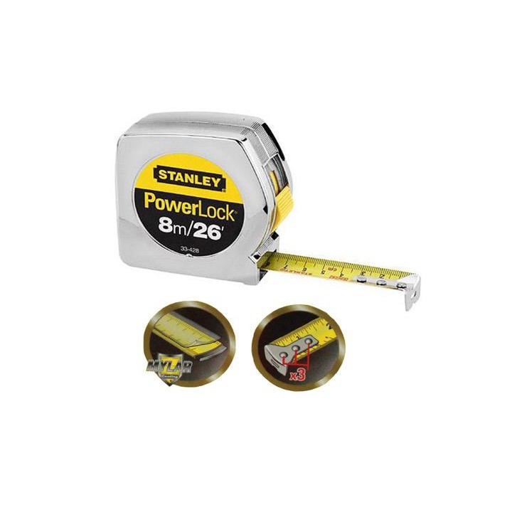 STANLEY - MEASURING SHORT TAPE 8MTR - 33428-8