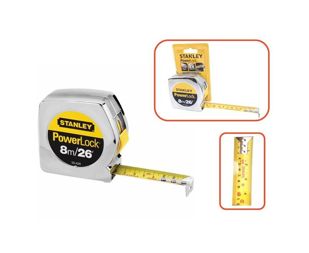 STANLEY - MEASURING SHORT TAPE 8MTR - 33428-8